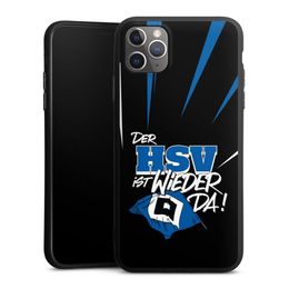 DeinDesign iPhone 11 Pro Max Handy Premium Silikon H&uuml;lle Handyh&uuml;lle schwarz Case Hsv Ascent Hamburger Sv Silikon Premium Case