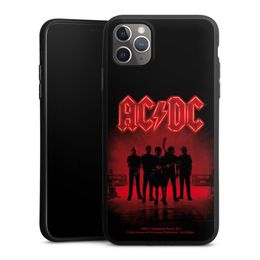 DeinDesign iPhone 11 Pro Max Handy Premium Silikon H&uuml;lle Handyh&uuml;lle schwarz Case Band Acdc Official Licensed Product Silikon Premium Case