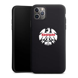 DeinDesign iPhone 11 Pro Max Handy Premium Silikon H&uuml;lle Handyh&uuml;lle schwarz Case Logo Retro Eagle Silikon Premium Case