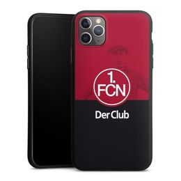 DeinDesign iPhone 11 Pro Max Handy Premium Silikon H&uuml;lle Handyh&uuml;lle schwarz Case Official Licensed Product Der Club 1. Fc N&uuml;rnberg Silikon Premium Case