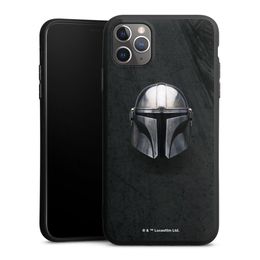 DeinDesign iPhone 11 Pro Max Handy Premium Silikon H&uuml;lle Handyh&uuml;lle schwarz Case The Mandalorian Official Licensed Product Star Wars Silikon Premium Case
