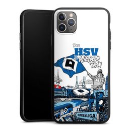 DeinDesign iPhone 11 Pro Max Handy Premium Silikon H&uuml;lle Handyh&uuml;lle schwarz Case Ascent Official Licensed Product Hamburger Sv Silikon Premium Case