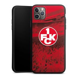 DeinDesign iPhone 11 Pro Max Handy Premium Silikon H&uuml;lle Handyh&uuml;lle schwarz Case 1. Fck 1. Fc Kaiserslautern Official Licensed Product Silikon Premium Case