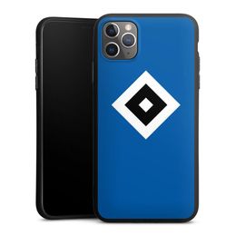 DeinDesign iPhone 11 Pro Max Handy Premium Silikon H&uuml;lle Handyh&uuml;lle schwarz Case Logo Hsv Hamburger Sv Silikon Premium Case
