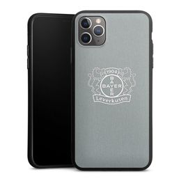 DeinDesign iPhone 11 Pro Max Handy Premium Silikon H&uuml;lle Handyh&uuml;lle schwarz Case Bayer 04 Leverkusen Coat Of Arms Official Licensed Product Silikon Premium Case