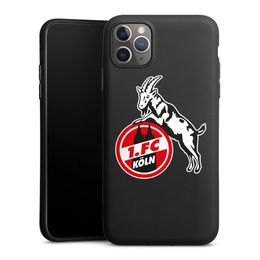 DeinDesign iPhone 11 Pro Max Handy Premium Silikon H&uuml;lle Handyh&uuml;lle schwarz Case Transparent 1. Fc K&ouml;ln Logo Silikon Premium Case