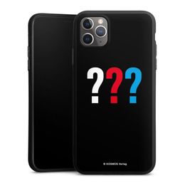 DeinDesign iPhone 11 Pro Max Handy Premium Silikon H&uuml;lle Handyh&uuml;lle schwarz Case Official Licensed Product Logo Die Drei ??? Silikon Premium Case