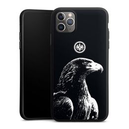 DeinDesign iPhone 11 Pro Max Handy Premium Silikon H&uuml;lle Handyh&uuml;lle schwarz Case Official Licensed Product Eintracht Frankfurt Attila Silikon Premium Case
