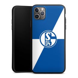 DeinDesign iPhone 11 Pro Max Handy Premium Silikon H&uuml;lle Handyh&uuml;lle schwarz Case Bundesliga Official Licensed Product Fc Schalke 04 Silikon Premium Case