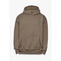 Kapuzensweatshirt DROPSIZE "Dropsize HEAVY OVERSIZE HD-PRINT HOODIE", Herren, Gr. S, olive, 70% Baumwolle, 30% Polyester, Sweatshirts