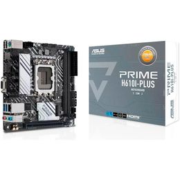 ASUS Mainboard "PRIME H610I-PLUS-CSM", silber (schwarz, silber), B:17,02cm H:3,65cm T:17,02cm, Mainboards