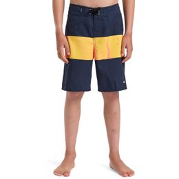 Badeshorts Quiksilver "Everyday Panel 17"", Jungen, Gr. 12, fiery coral bloomfade, 100% Polyester, Badehosen