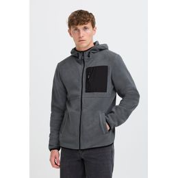 Cardigan Blend "BHFlorix", Herren, Gr. XL, iron gate, Fleece, 100% Polyester, unifarben, normal normal, ohne Ausschnitt, elastischer Bund, Strickjacken, Gem&uuml;tliche Fleecejacke mit Taschen