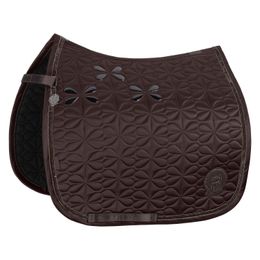 ESKADRON Platinum Schabracke Mattgloss Bow braun Pony/Dressur