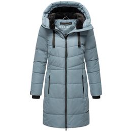 Winterjacke Marikoo "Natsukoo XVI", Damen, Gr. XS, blau (powder blau), Obermaterial: 100% Polyester, Jacken Winterjacke, Stepp Mantel mit großer Kapuze, Topseller