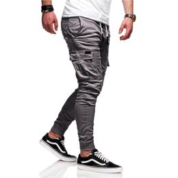 Cargohose behype "LANE", Herren, Gr. 29, L&auml;nge 32, grau (dunkelgrau), 97% Baumwolle, 3% Elasthan, Hosen Cargohose, mit elastischem Bund