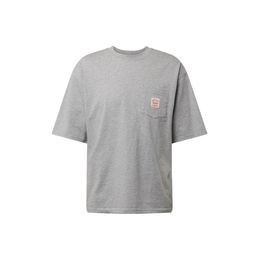 Levi's LEVI'S T-Shirt 'Workwear Tee' Herren Gr&ouml;&szlig;e L beigemeliert / feuerrot / wei&szlig;