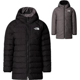 The North Face REVERSIBLE PERRITO Parka M&auml;dchen - Gr&ouml;&szlig;e 170/176 - schwarz