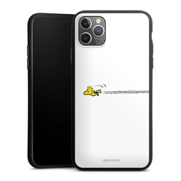 DeinDesign iPhone 11 Pro Max Handy Premium Silikon H&uuml;lle Handyh&uuml;lle schwarz Case Peanuts Children Official Licensed Product Silikon Premium Case