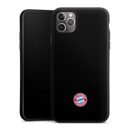 DeinDesign iPhone 11 Pro Max Handy Premium Silikon H&uuml;lle Handyh&uuml;lle schwarz Case Fc Bayern M&uuml;nchen Fcb Logo Silikon Premium Case