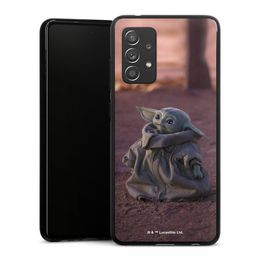 DeinDesign Galaxy A52s 5G Handy Silikon H&uuml;lle Case schwarz Handyh&uuml;lle Baby Yoda Star Wars The Child