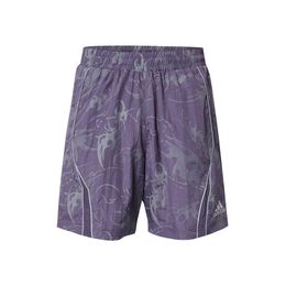 adidas originals Shorts 'ADILENIUM' Herren Gr&ouml;&szlig;e 40/42 grau / silbergrau / dunkellila