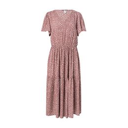 QS Kleid Damen Gr&ouml;&szlig;e 40 mauve / wei&szlig; Winterkleid