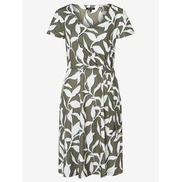 More & More More & More Kleid in Khaki/ Wei&szlig; - 58% | Gr&ouml;&szlig;e 38 | Damen-kleider