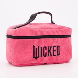 Pinke Kosmetiktasche aus Cord