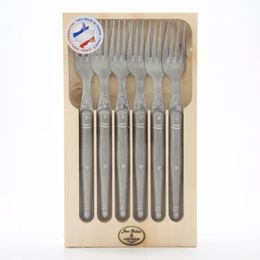 Laguiole 6er-Pack graue Gabeln
