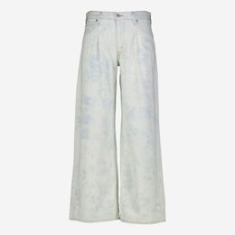 Levi's Cremefarbene hellblaue Wide Leg Jeans