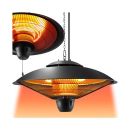 TecTake&reg; Infrarotheizstrahler, 2 Leistungsstufen, 1250 und 2500 W, Aluminiumgeh&auml;use, einfache Montage, 58 x 58 x 32 cm