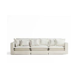 Einzelsofa Amalfi creme Ma&szlig;e (cm): B: 338 H: 90 Sofas > Sofas nach Material > Stoffsofas &raquo; Sofa DE