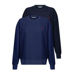 Jacey Quinn Sweatshirt Damen Gr&ouml;&szlig;e XL navy / rot / schwarz