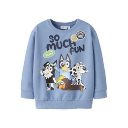 name it Sweatshirt 'NMMJared' Jungen Gr&ouml;&szlig;e 92 nachtblau / royalblau / schwarz / wei&szlig;