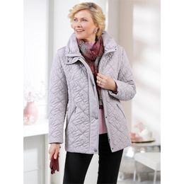 WITT Damen Steppjacke mit Stehkragen, steingrau, Größe 38