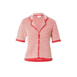 Topshop Strickjacke Damen Gr&ouml;&szlig;e XXS/XS rot / wei&szlig;