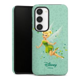 DeinDesign Galaxy S23 Handy Panzer Handyh&uuml;lle robuste Outdoor H&uuml;lle Schutzh&uuml;lle matt Tinkerbells Official Licensed Product Disney Tough Case