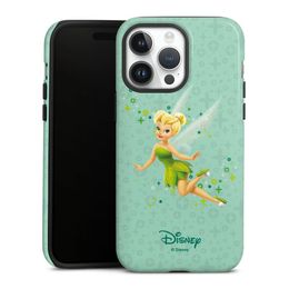 DeinDesign iPhone 14 Pro Max Handy Panzer Handyh&uuml;lle robuste Outdoor H&uuml;lle Schutzh&uuml;lle gl&auml;nzend Tinkerbells Official Licensed Product Disney Tough Case