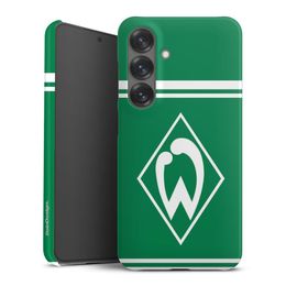 DeinDesign Galaxy S25 Handy Premium Case Smartphone Handyh&uuml;lle Schutzh&uuml;lle matt Sv Werder Bremen Official Licensed Product Logo Premium Case