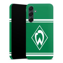 DeinDesign Galaxy A55 5G Handy Premium Case Smartphone Handyh&uuml;lle Schutzh&uuml;lle matt Sv Werder Bremen Official Licensed Product Logo Premium Case