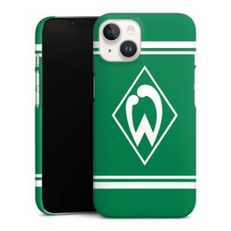 DeinDesign iPhone 14 Handy Premium Case Smartphone Handyh&uuml;lle Schutzh&uuml;lle matt Sv Werder Bremen Official Licensed Product Logo Premium Case