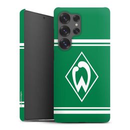 DeinDesign Galaxy S25 Ultra Handy Premium Case Smartphone Handyh&uuml;lle Schutzh&uuml;lle matt Sv Werder Bremen Official Licensed Product Logo Premium Case
