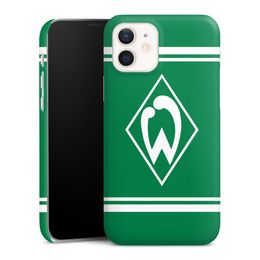 DeinDesign iPhone 12 Handy Premium Case Smartphone Handyh&uuml;lle Schutzh&uuml;lle matt Sv Werder Bremen Official Licensed Product Logo Premium Case