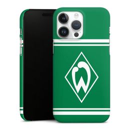 DeinDesign iPhone 14 Pro Max Handy Premium Case Smartphone Handyh&uuml;lle Schutzh&uuml;lle matt Sv Werder Bremen Official Licensed Product Logo Premium Case