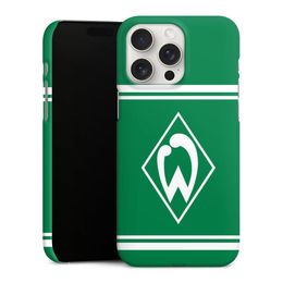 DeinDesign iPhone 15 Pro Max Handy Premium Case Smartphone Handyh&uuml;lle Schutzh&uuml;lle matt Sv Werder Bremen Official Licensed Product Logo Premium Case