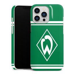 DeinDesign iPhone 13 Pro Handy Premium Case Smartphone Handyh&uuml;lle Schutzh&uuml;lle gl&auml;nzend Sv Werder Bremen Official Licensed Product Logo Premium Case