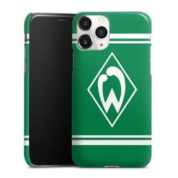 DeinDesign iPhone 11 Pro Handy Premium Case Smartphone Handyh&uuml;lle Schutzh&uuml;lle gl&auml;nzend Logo Sv Werder Bremen Official Licensed Product Premium Case