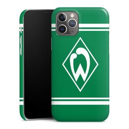 DeinDesign iPhone 12 Pro Handy Premium Case Smartphone Handyh&uuml;lle Schutzh&uuml;lle gl&auml;nzend Sv Werder Bremen Official Licensed Product Logo Premium Case