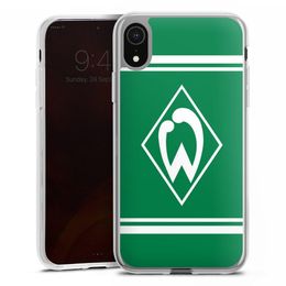 DeinDesign iPhone Xr Handy Silikon H&uuml;lle Case transparent Handyh&uuml;lle Sv Werder Bremen Official Licensed Product Logo Silikon Case